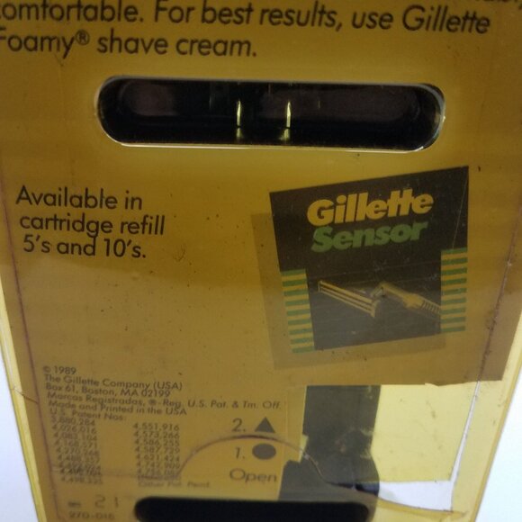 gillette | Other | Original Gillette Sensor Razor Metal Handle ...